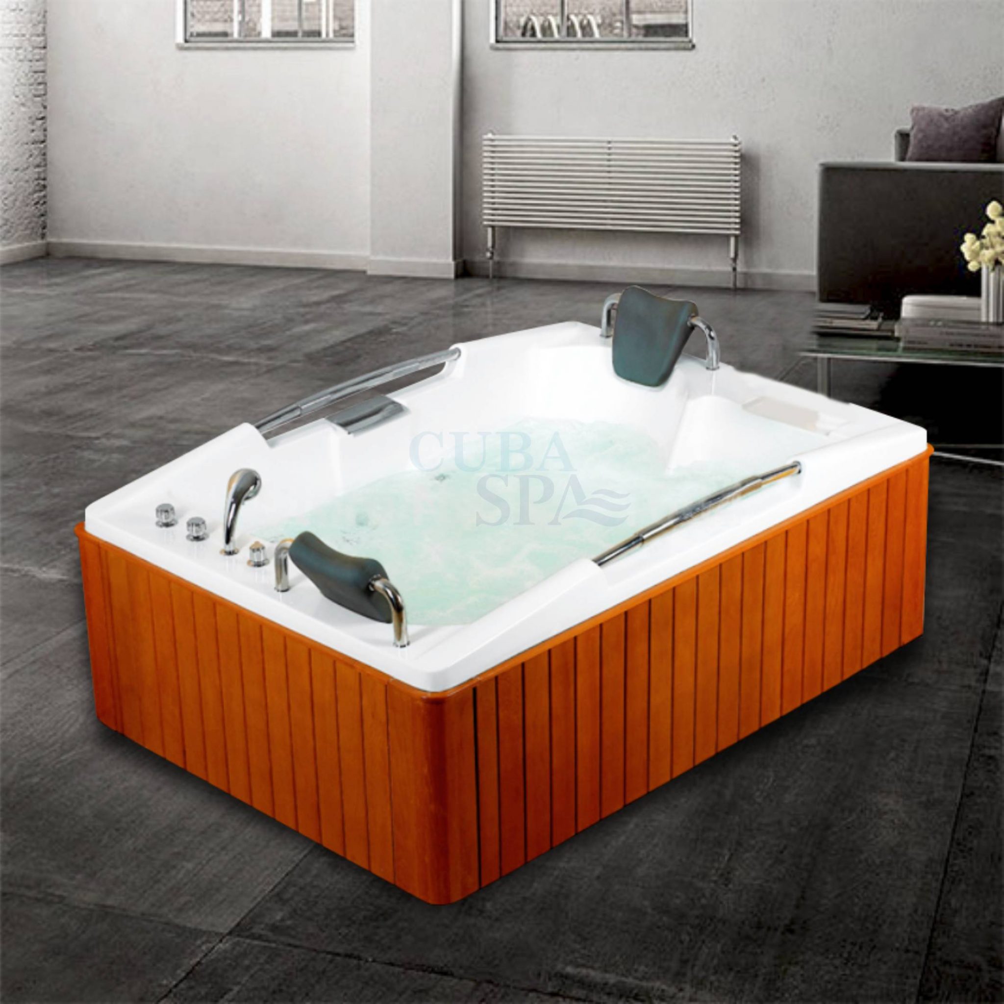 Tina Hidromasaje Rectangular - VENEZIA 185*130 - Cuba & Spa
