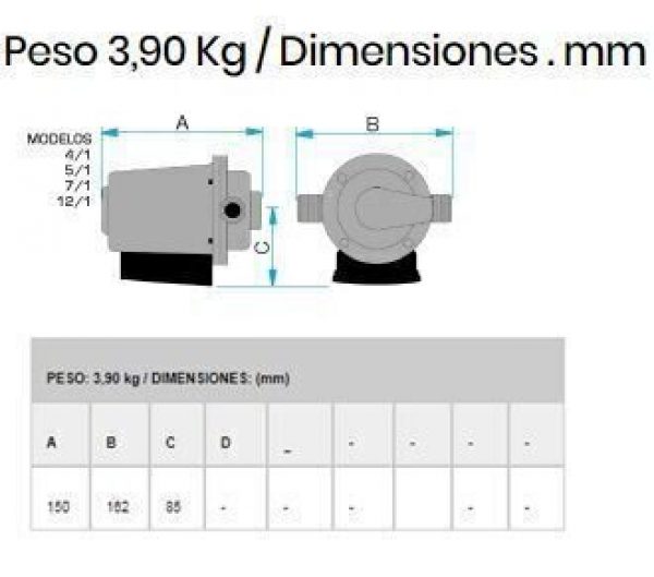 Bomba Rowa Recirculadora de agua caliente 5/1 - Cuba & Spa