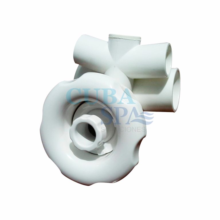 MACRO JET TREBOL BLANCO 1" X 1/2" - Cuba & Spa