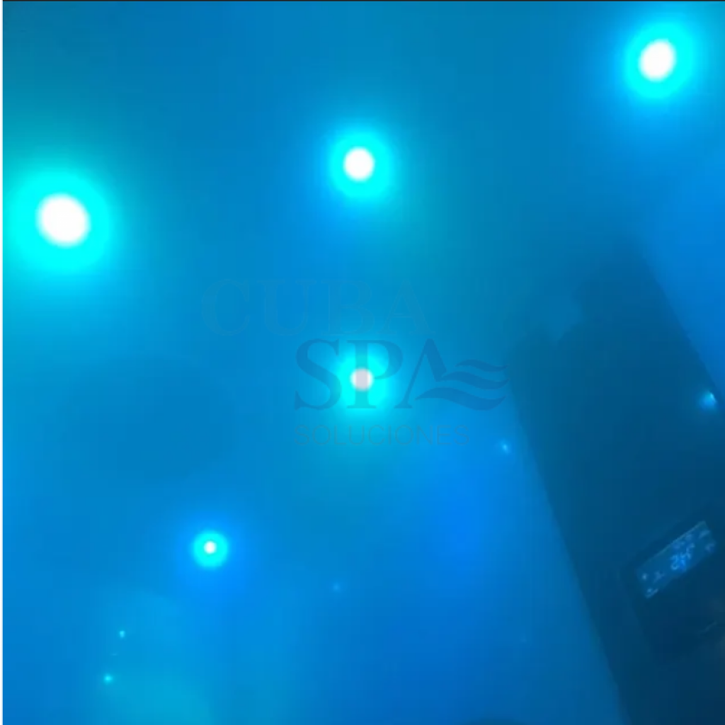 LEDs impermeable Sauna luz RGB RGBW siete colores CON CONTROL REMOTO ...