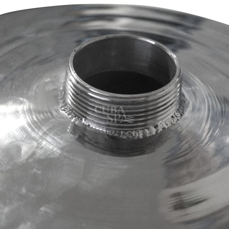 PLATO DE DUCHA ESPAÑOLA DE 1 ½" INOX - Cuba & Spa